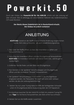 Powerkit.50 V2 for HDR50 + GEN.2 | 7,5j Version Exportventil | Maximal ...