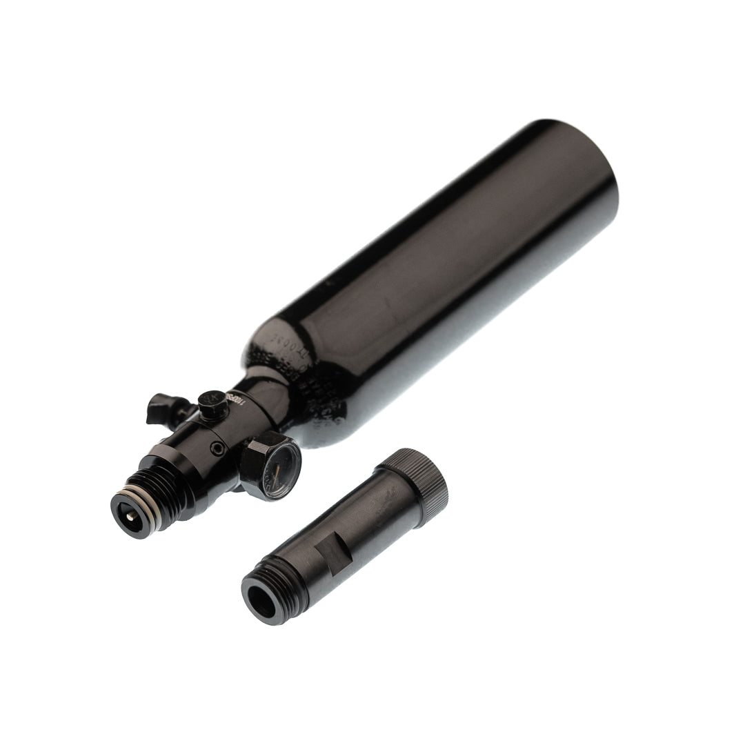 KOMBI | 0,2 LITER HPA Flasche 1100 PSI + Remote Line Adapter extra lon ...